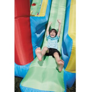 Little Tikes Giant Inflatable Slide Bouncer with Heavy Duty Bouncer, Multicolor, Model: