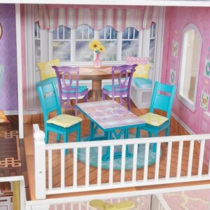 KidKraft Country Estate Wooden Dollhouse for 12" Dolls with 31Piece Accessories