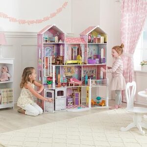 KidKraft Country Estate Wooden Dollhouse for 12" Dolls with 31Piece Accessories