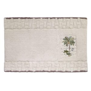 avanti linens - bath mat, soft & absorbent rug, nature inspired bathroom accessories (colony palm collection)