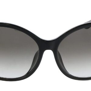 Salvatore Ferragamo SF744SLA 001 Sunglasses Black/Grey Gradient Lenses 59mm