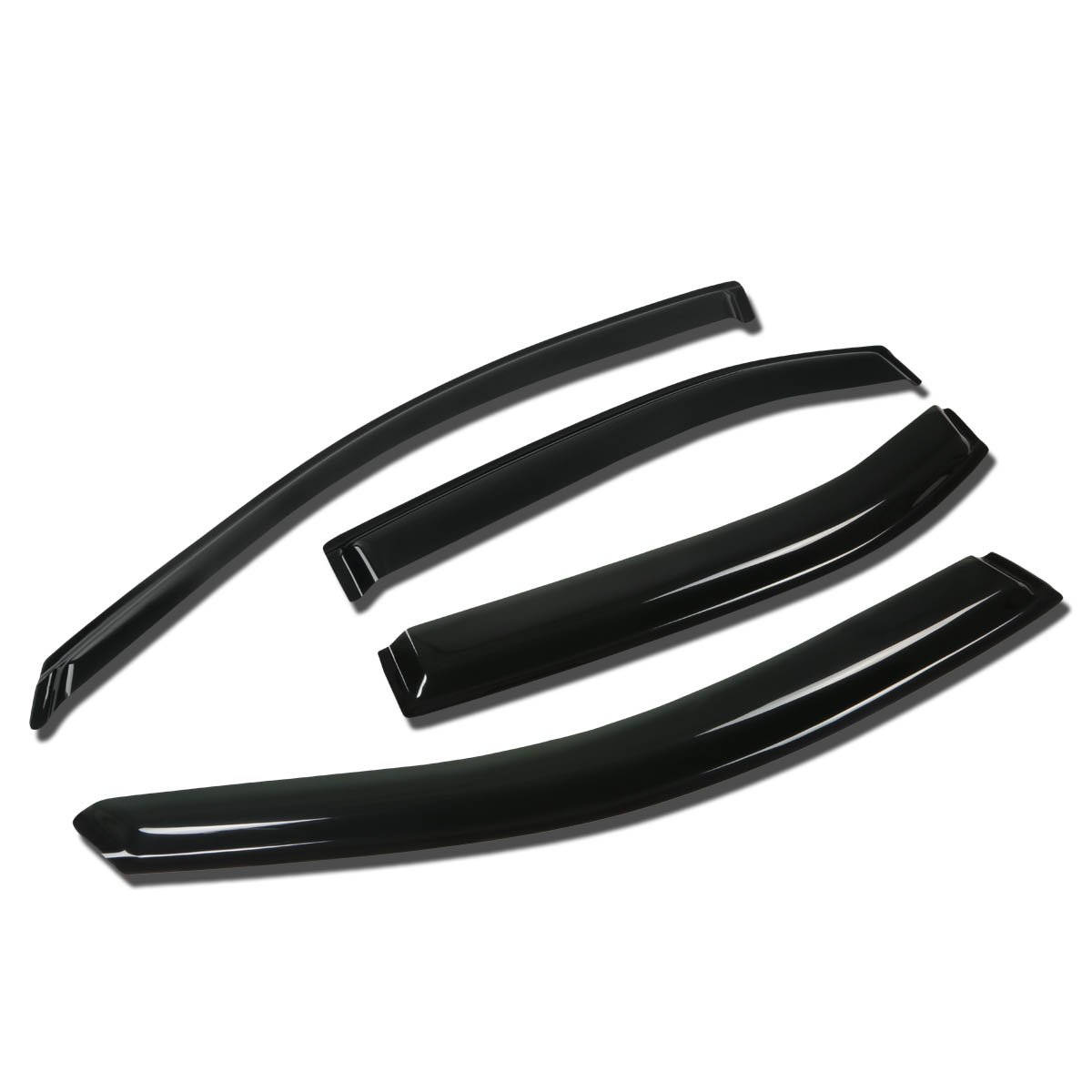 Auto Dynasty Compatible with Fusion/MKZ/Milan 4pcs Tape-On Window Visor Deflector Rain Guard