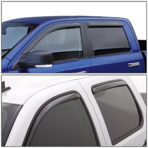 Auto Dynasty Compatible with Fusion/MKZ/Milan 4pcs Tape-On Window Visor Deflector Rain Guard