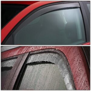 Auto Dynasty Compatible with Fusion/MKZ/Milan 4pcs Tape-On Window Visor Deflector Rain Guard