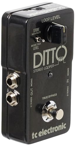 TC Electronic DITTO STEREO LOOPER Highly Intuitive Looper Pedal with Stereo I/O and Loop Import/Export