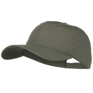 e4hats.com new big size high profile twill cap - grey osfm