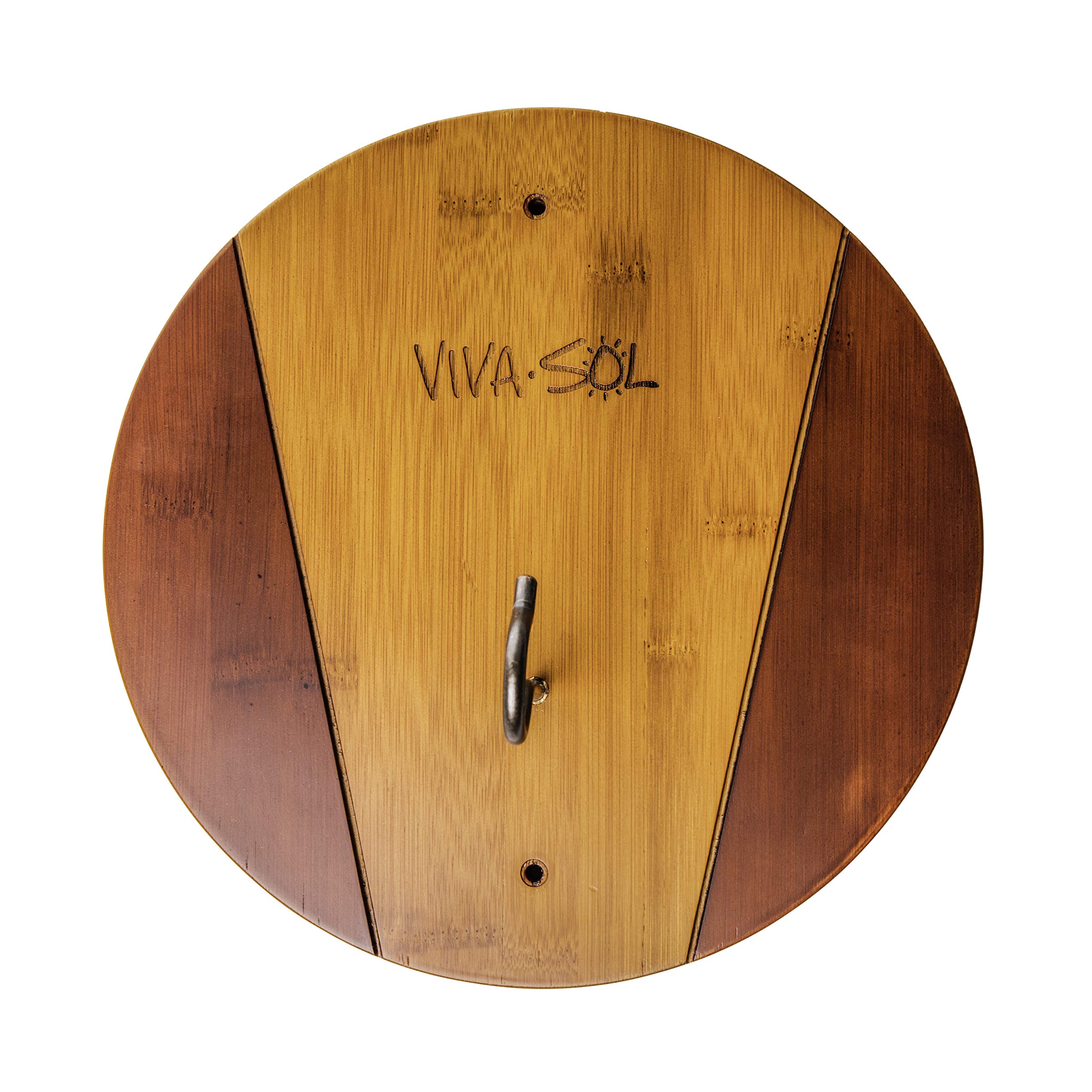 Triumph Sports Viva Sol Premium Bamboo Walnut Finish Hook and Ring Target Game for Use Indoors and Outdoors , 8.00 x 8.00 x 1.00"