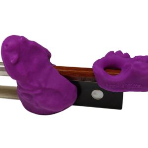 Original Bow Buddy Purple Raspberry 2-Piece Set: Things 4 Strings Bow Hold Buddies Violin/Viola Teaching Aid Accessory