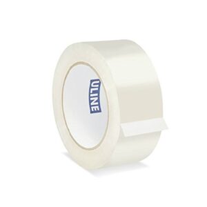 uline industrial shipping & packing tape 2" x 110 yards 2.0 mil - clear (1 roll)