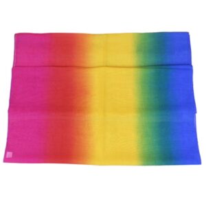 GOFINEE Women Soft Chiffon Multi-Colored Long Neck Scarf Head Hair Wrap Rainbow