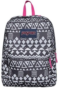 jansport unisex superbreak black geo graphic one size