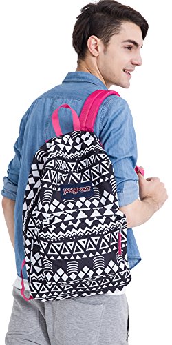 JanSport Unisex SuperBreak Black Geo Graphic One Size