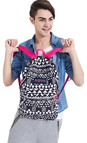 JanSport Unisex SuperBreak Black Geo Graphic One Size