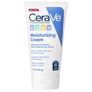 cerave baby cream | gentle moisturizing cream with hyaluronic acid | paraben, phthalate, & fragrance free | 5 ounce