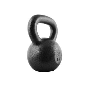 CAP Barbell Black Cast Iron Kettlebell | 35 Pounds