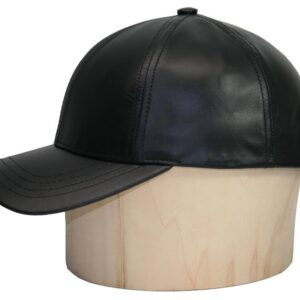 Emstate Genuine Cowhide Leather Unisex Adjustable Baseball Cap Made in USA (Hunter Green)