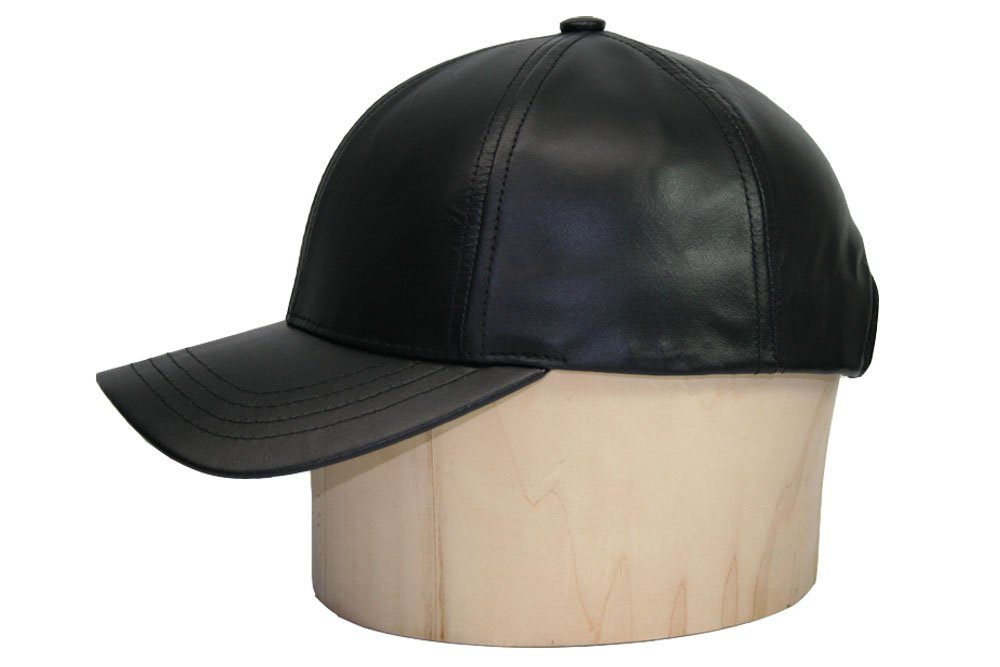 Emstate Genuine Cowhide Leather Unisex Adjustable Baseball Cap Made in USA (Hunter Green)