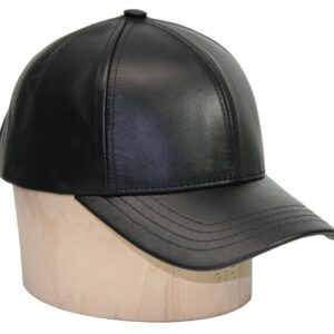 Emstate Genuine Cowhide Leather Unisex Adjustable Baseball Cap Made in USA (Hunter Green)