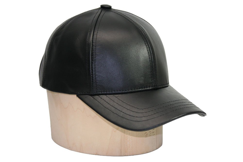 Emstate Genuine Cowhide Leather Unisex Adjustable Baseball Cap Made in USA (Hunter Green)