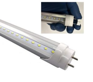 fulight type b & clear t8 led tube light - 2ft 24-inch 10w (18w equivalent), daylight 6000k, f17t8, f18t8, f20t10, f20t12/cw, double-end powered, clear cover, 85-265vac (not a plug-and-play)