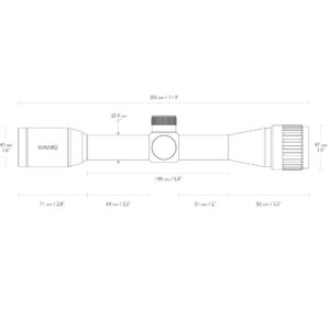 Vantage Riflescope 4x32 AO, 1", Mil Dot (Wire)