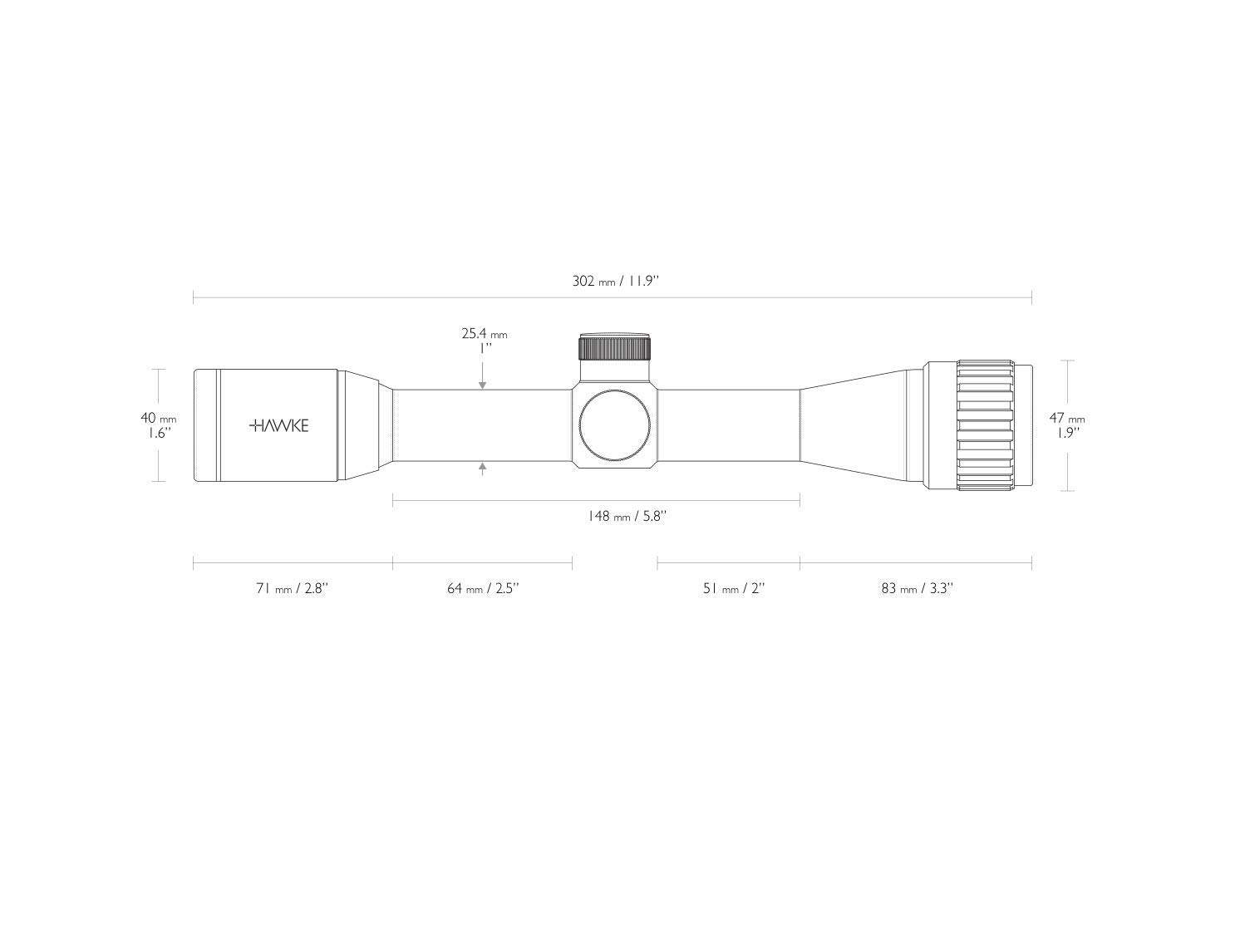 Vantage Riflescope 4x32 AO, 1", Mil Dot (Wire)