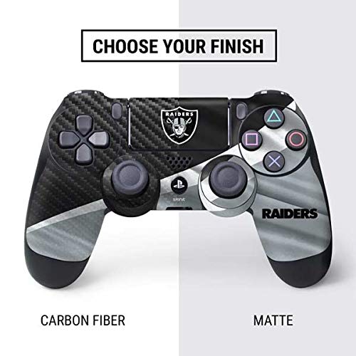 Skinit Decal Gaming skin compatible with PS4 Controller - Officially Licensed NFL Las Vegas Raiders Design