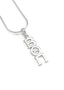 the collegiate standard beta theta pi sterling silver lavaliere