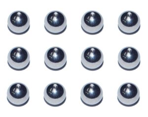 painful pleasures 12x 316l stainless steel replacement captive bead dimple ball 3mm 4mm 5mm 6mm for 20g 18g 16g 14g 12g gauge rings cbr body jewelry set of 12 (8mm bead)