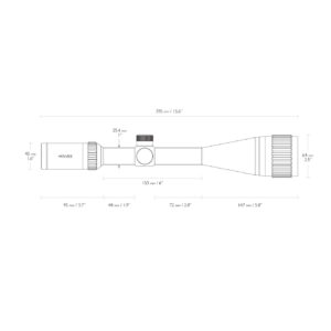 Vantage IR Riflescope 6-24x50 AO, 1", Mil Dot (Etched)