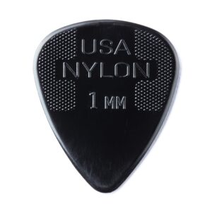 jim dunlop 44p1.0 nylon standard, black, 1.0mm, 12/player's pack