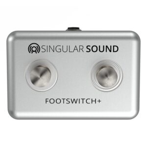 singular sound dual momentary footswitch plus for use with beatbuddy, effects pedals, and electronic instruments