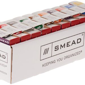 Smead Color-Coded Numeric 0-9, Label Roll, Assorted (67350)