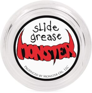 monster oil grease | synthetic tuning slide lube for trumpet, trombone, french horn, tuba, euphonium and other brass instruments