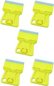 stanley 28-100 1-3/16" high visibility mini razor blade scraper (5 pack)