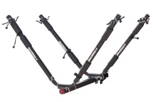 let's go aero bbr253 bikewing hitch rack (4 tilt up four bike (bbr253)), black