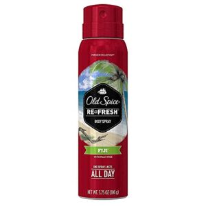 old spice fresh collection body spray, fiji, 3.75 oz, pack of 4