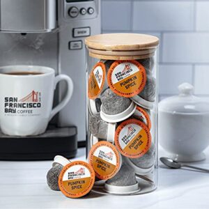 San Francisco Bay Compostable Coffee Pods - Pumpkin Spice (80 Ct) K Cup Compatible including Keurig 2.0, Flavored, Medium Roast