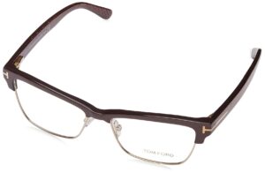 tom ford rectangular eyeglasses tf5364 048 size: 53mm pearl brown/gold ft5364