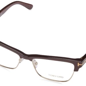 Tom Ford Rectangular Eyeglasses TF5364 048 Size: 53mm Pearl Brown/Gold FT5364