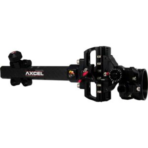 axcel archery sights accutouch carbon pro sight with x-41 scope .019, right hand/left hand