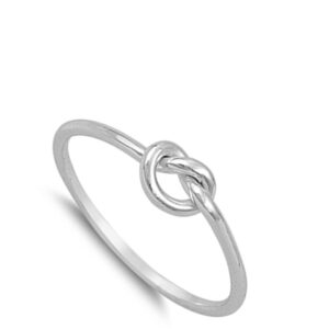 Infinity Knot Love Cute Ring New .925 Sterling Silver Band Size 9