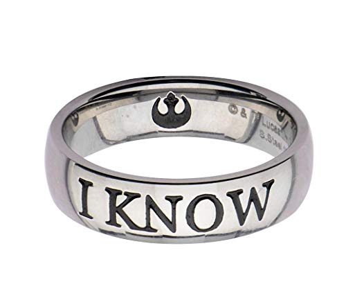 Animewild Star Wars I Know Stainless Steel Ring | Size 11