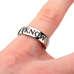 Animewild Star Wars I Know Stainless Steel Ring | Size 11