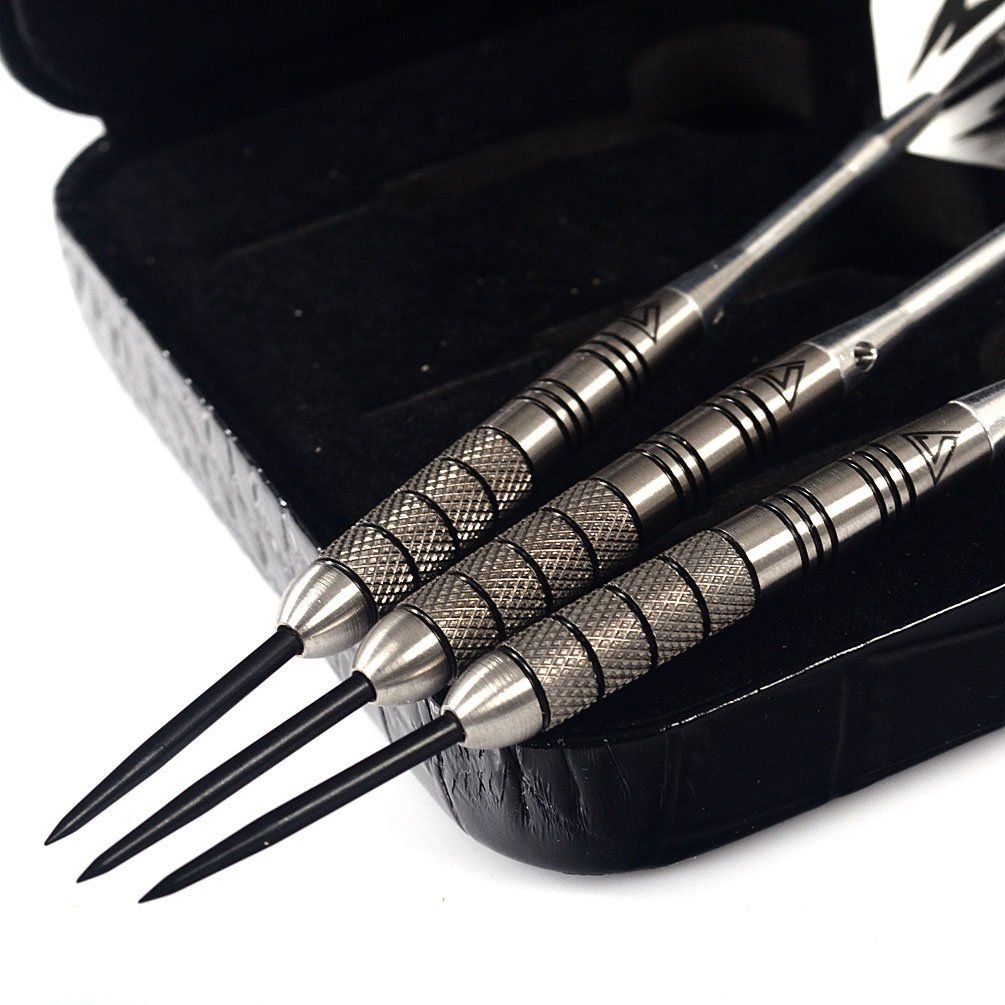 CUESOUL 30 Grams Tungsten Steel Tip Darts Set 95% Tungsten with Luxury Case