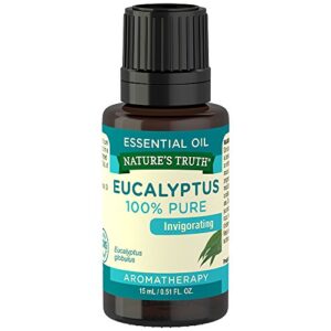 nature's truth aromatherapy 100% pure essential oil, eucalyptus, 0.51 fluid ounce