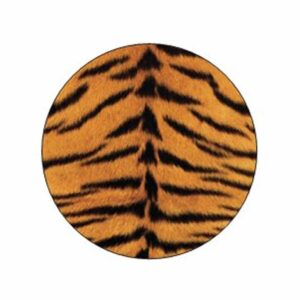 tiger print stickers - gift bag or envelope seals - animal theme design stationery - party favor supplies - set of 24