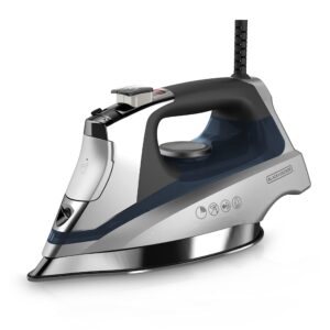 black+decker allure professional steam iron, d3030, 30% more steam, percison tip, stianless steel soleplate, vertical steam fuction