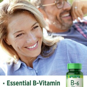 B6 Vitamin | 100mg | 100 Tablets | Vegetarian, Non-GMO & Gluten Free Supplement | by Nature's Truth