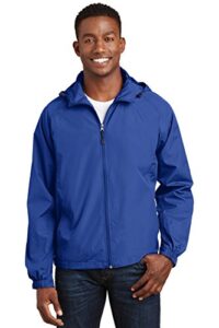 sport-tek hooded raglan jacket xl true royal